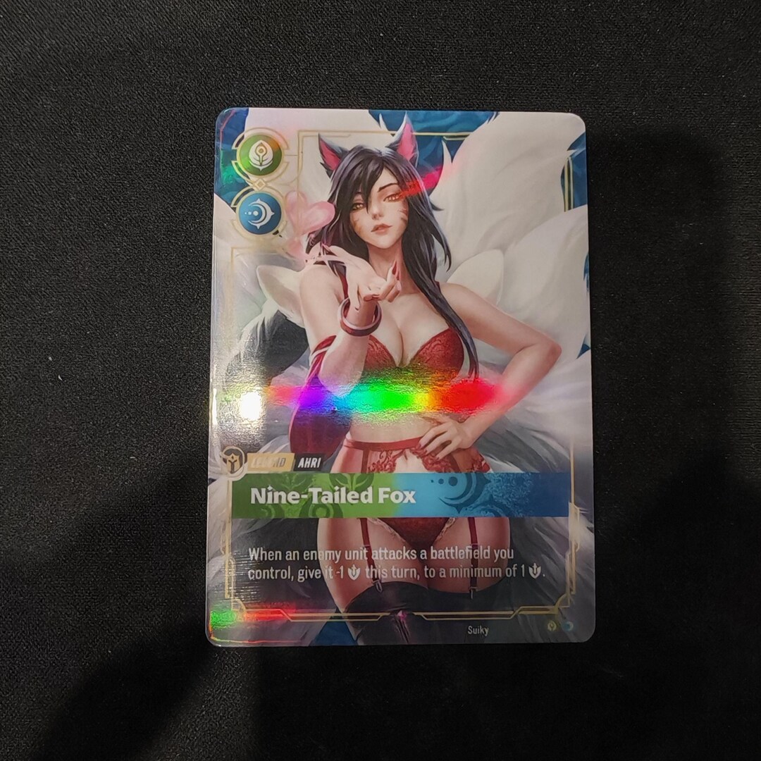 Riftbound - Custom Legend - Ahri Undressed - Special Proxy - Etsy