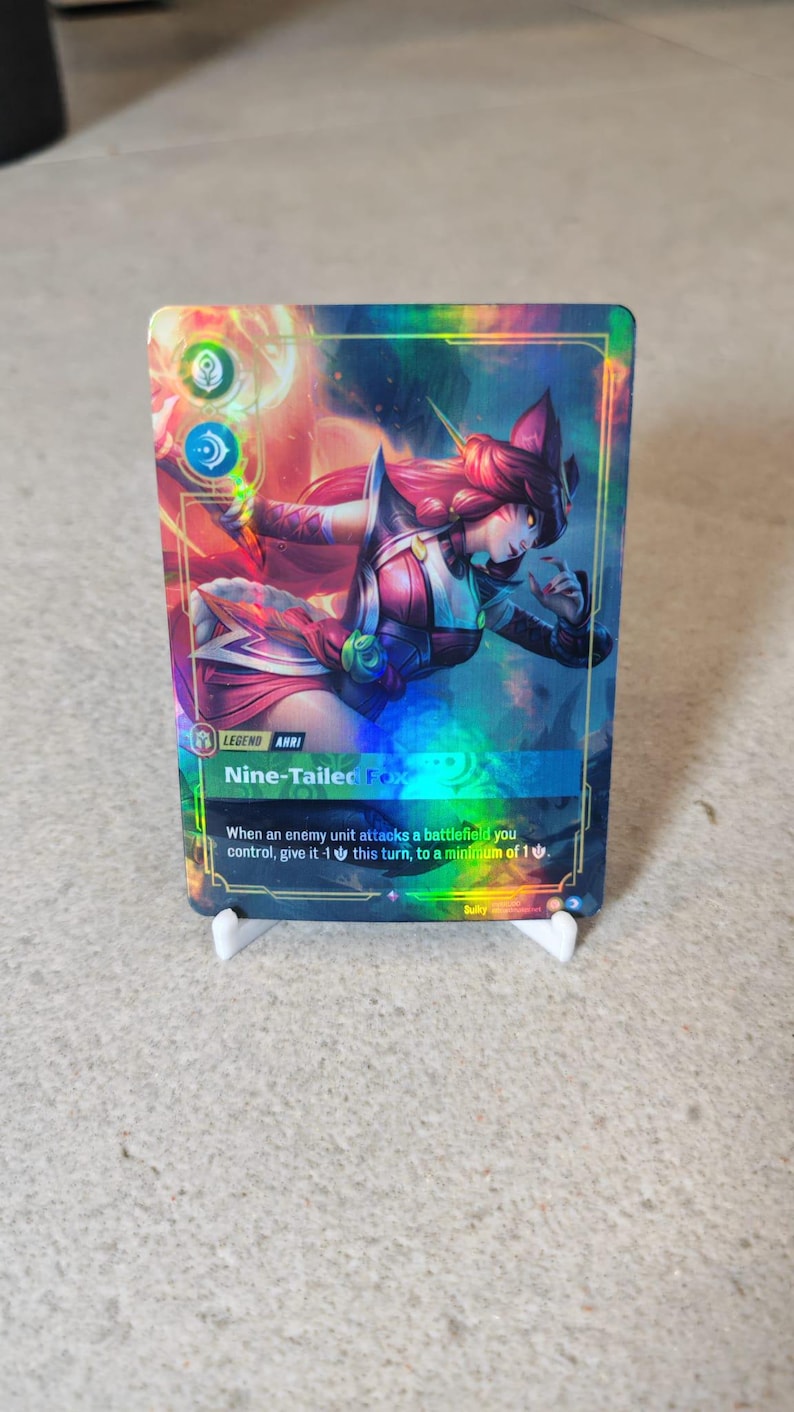 Riftbound - Custom Legend - Spirit Blossom Springs Ahri - Special Proxy ...