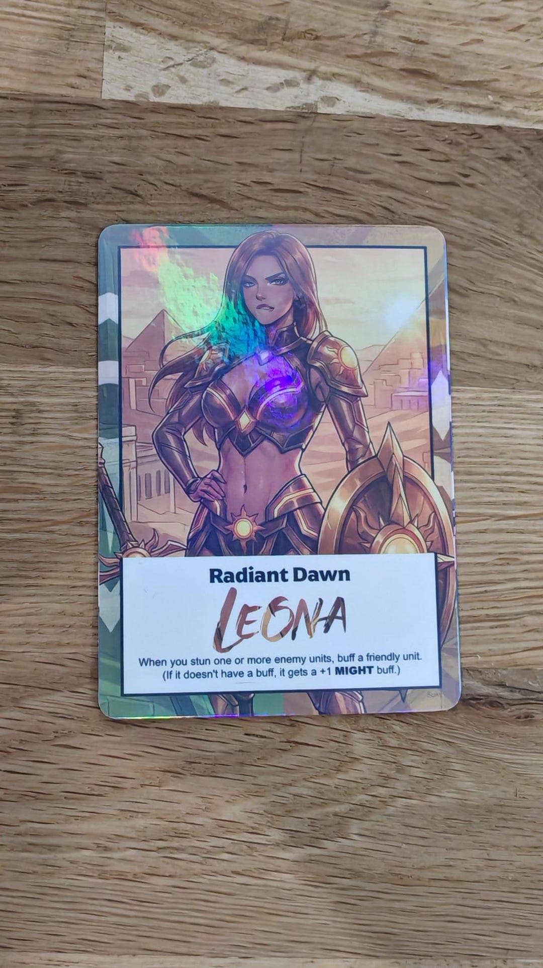 Riftbound Custom Legend Leona Special Proxy - Etsy