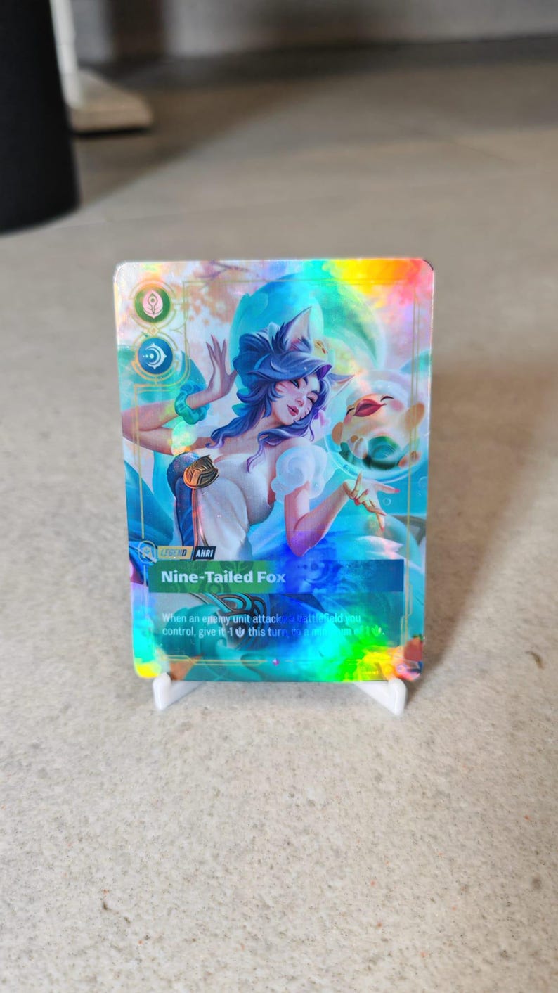 Riftbound - Custom Legend - Spirit Blossom Springs Ahri - Special Proxy ...