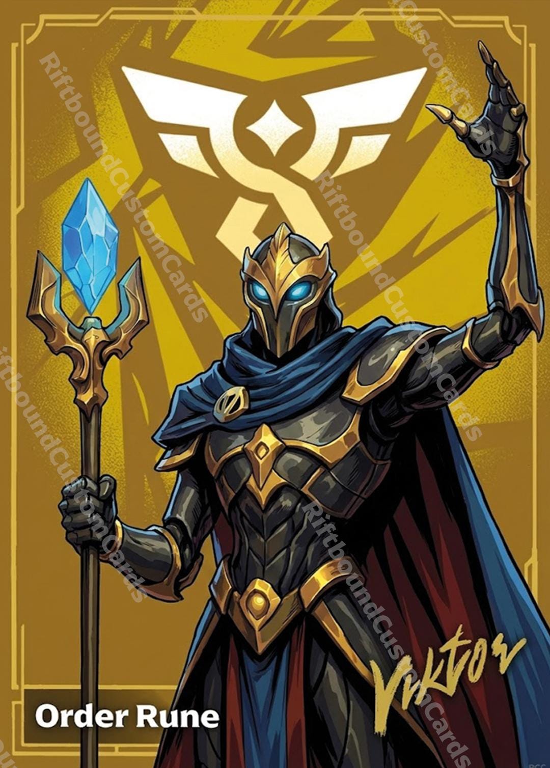 Viktor Order Comic Rune Riftbound TCG "signed" Champion Proxy - Etsy