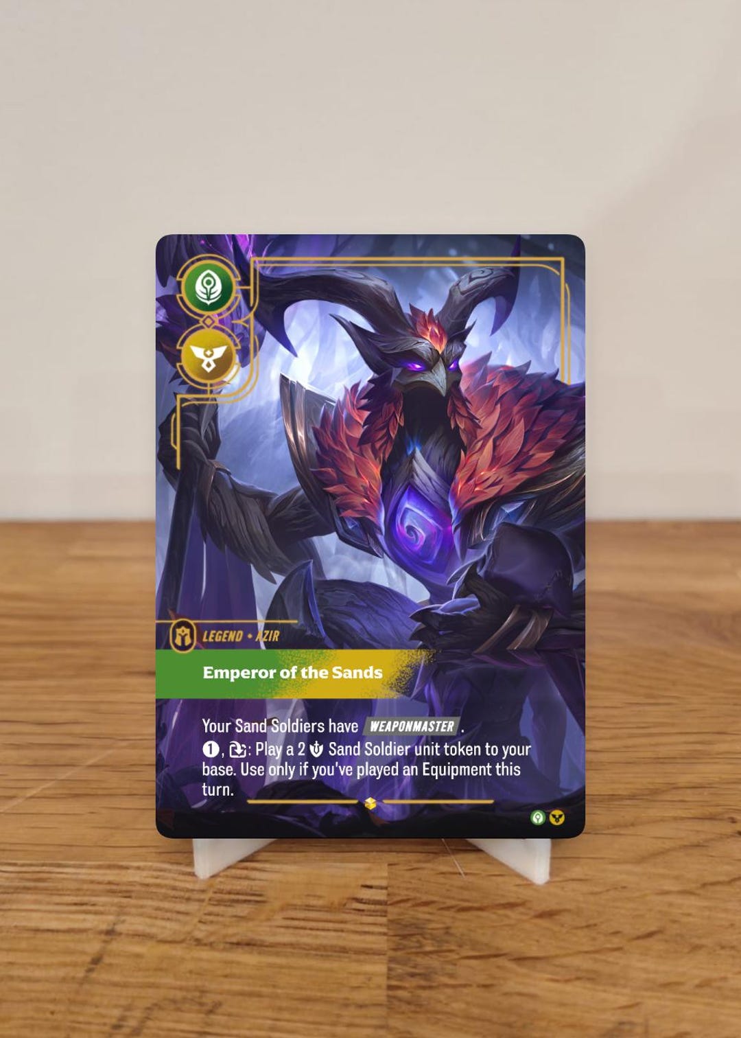 Elderwood Azir Design - Riftbound - Custom Legend - Etsy