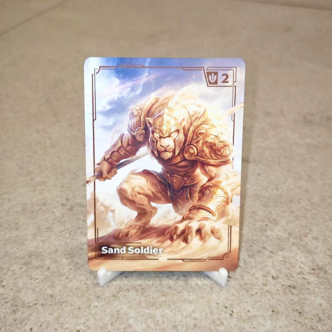 Sand Soldier - "dune Cat" -riftbound - Azir - Token Proxy - Etsy