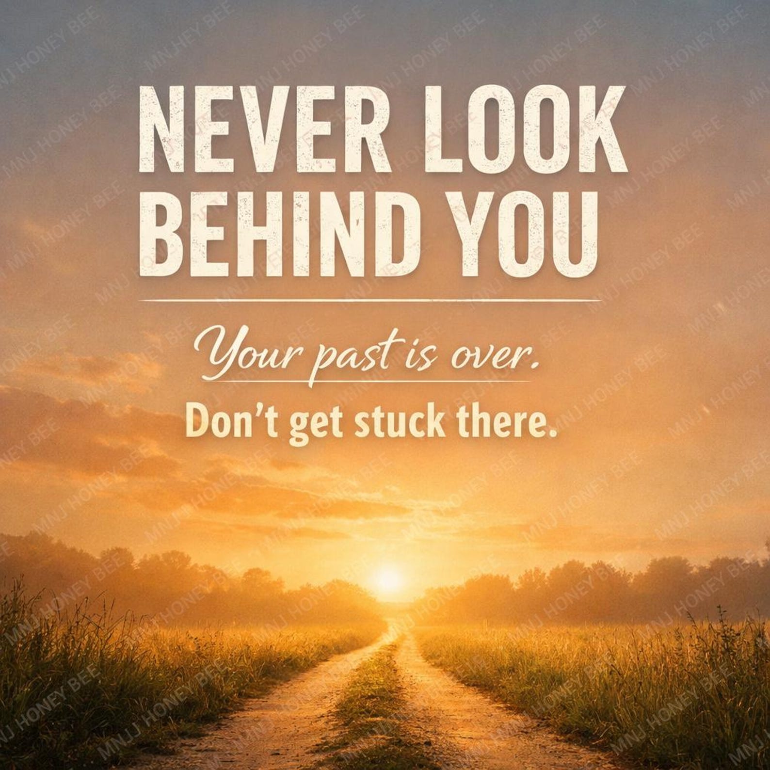 Never Look Behind You. Christian Inspiration Wall Art. Faith Quote ...