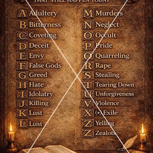 Sin & Struggles From the Bible | Christian Teaching Wall Art | Faith ...