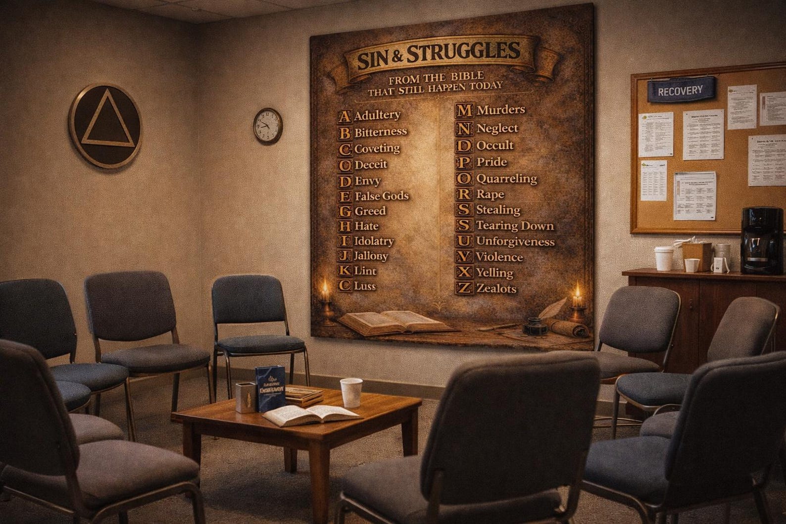 Sin & Struggles From the Bible | Christian Teaching Wall Art | Faith ...