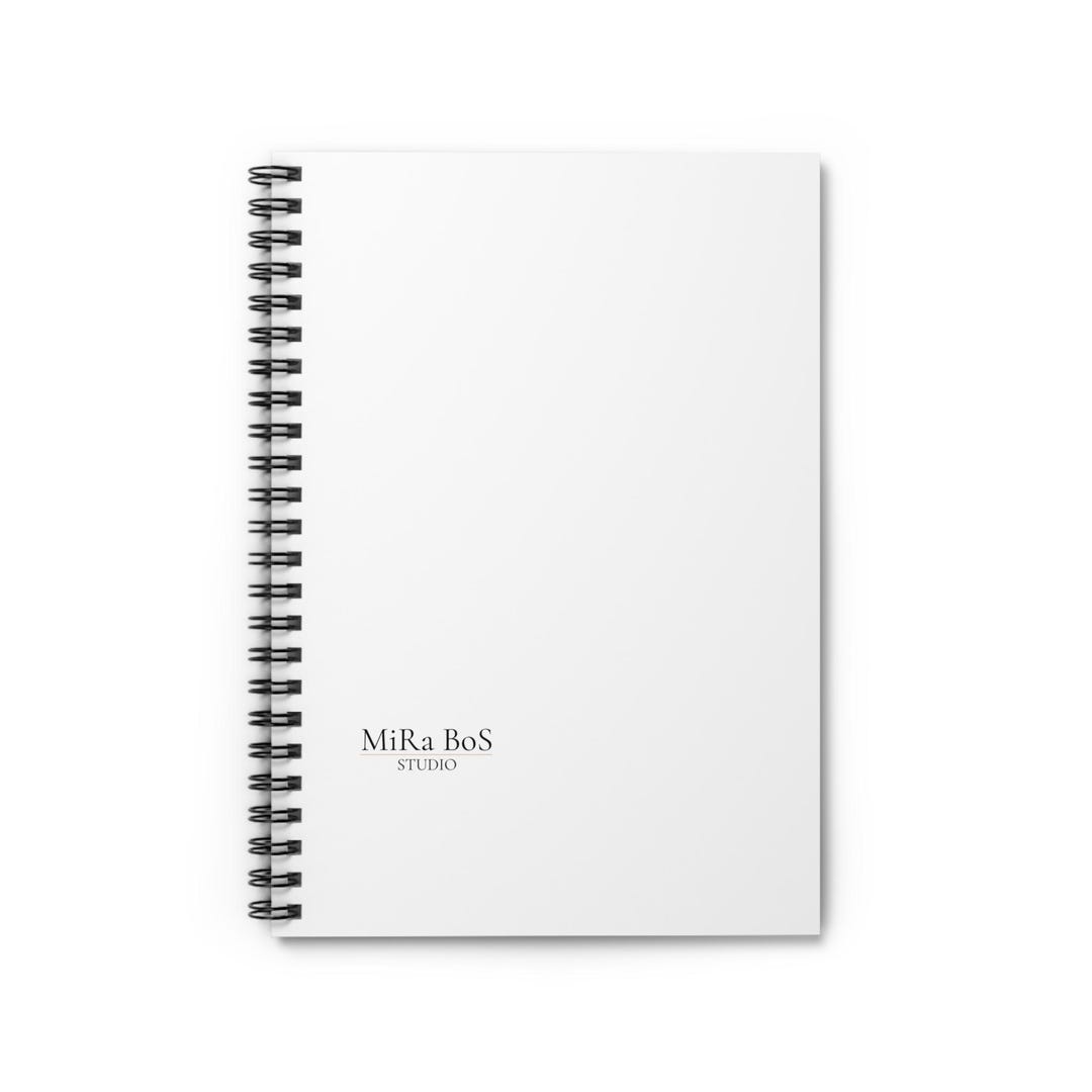 Minimal Mira Bos Studio Logo Spiral Notebook | Ruled Notebook - Etsy