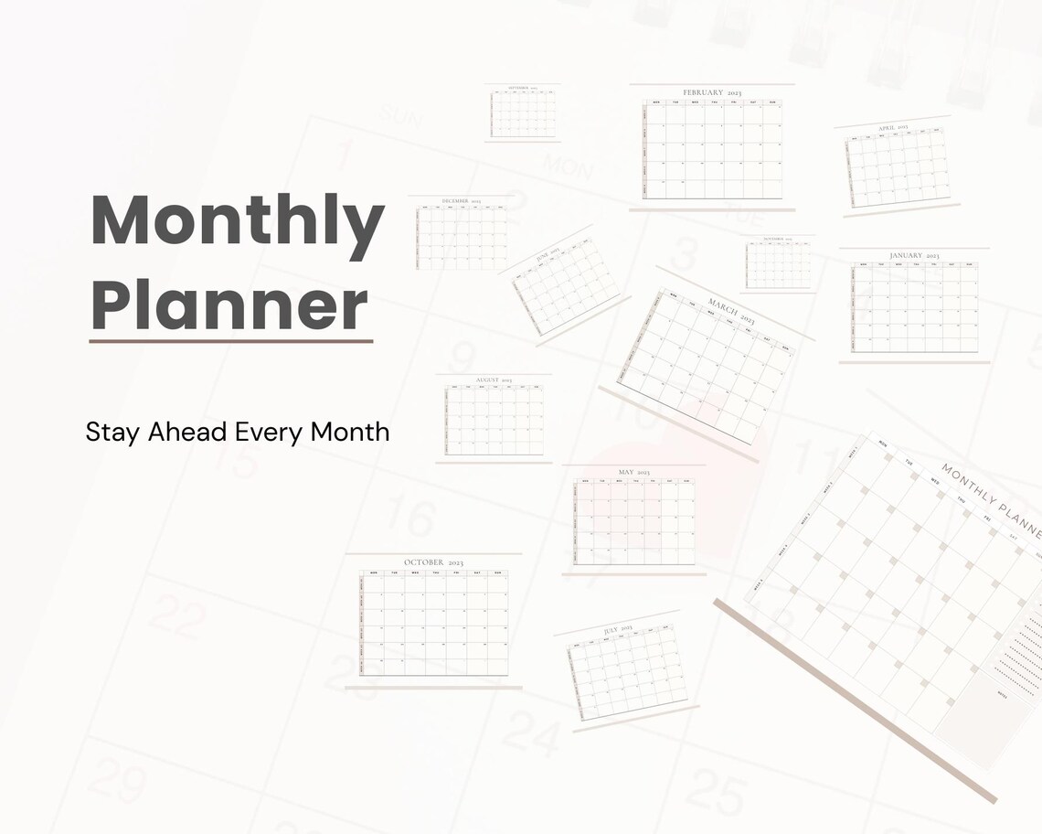2026 Planner Inserts | Printable PDF Bundle A5 A4 Letter | Monthly ...