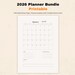 2026 Planner Inserts | Printable PDF Bundle A5 A4 Letter | Monthly ...