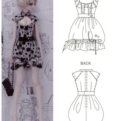 SD Trendy Bubble Dress 1/3 BJD Sewing Pattern PDF English - Etsy