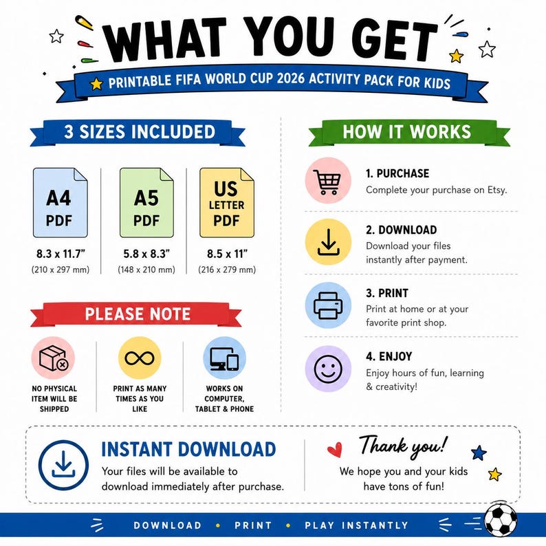 FIFA World Cup 2026 Coloring Page Printable | Soccer Worksheet for Kids ...