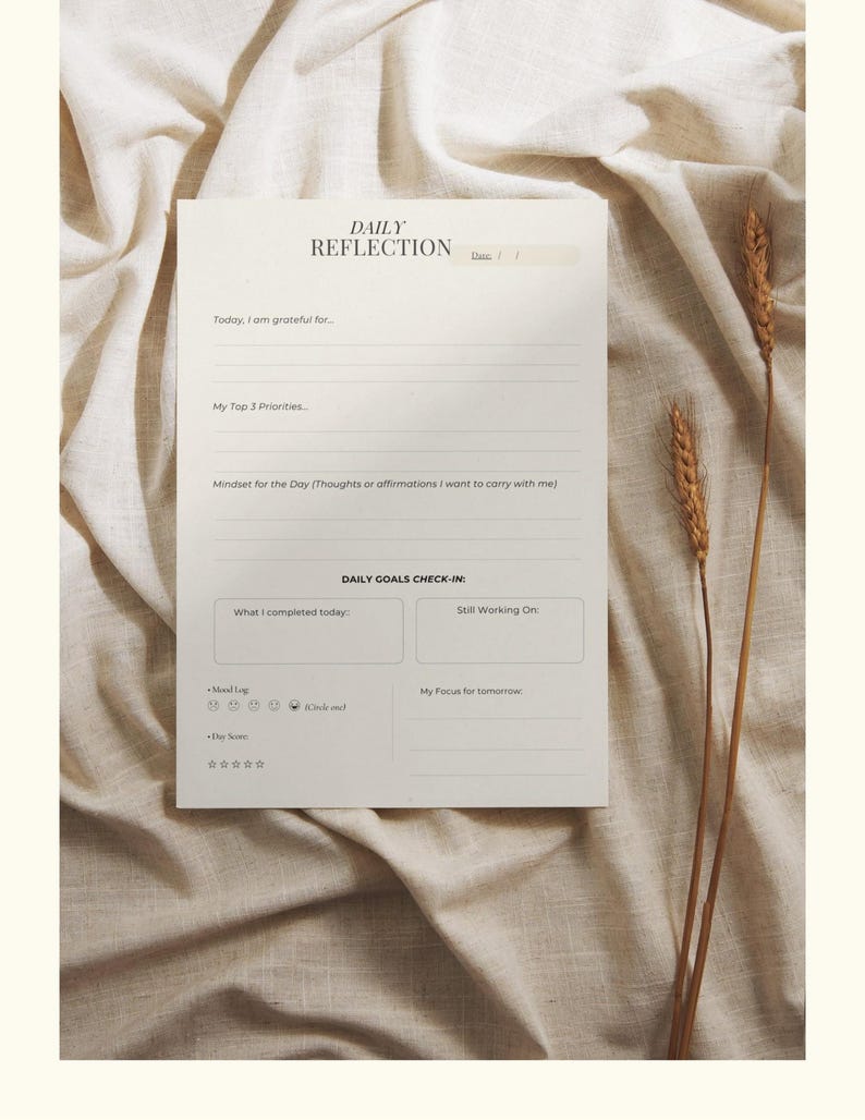 Minimalist Daily Routine Planner | Habit Tracker Canva Template ...