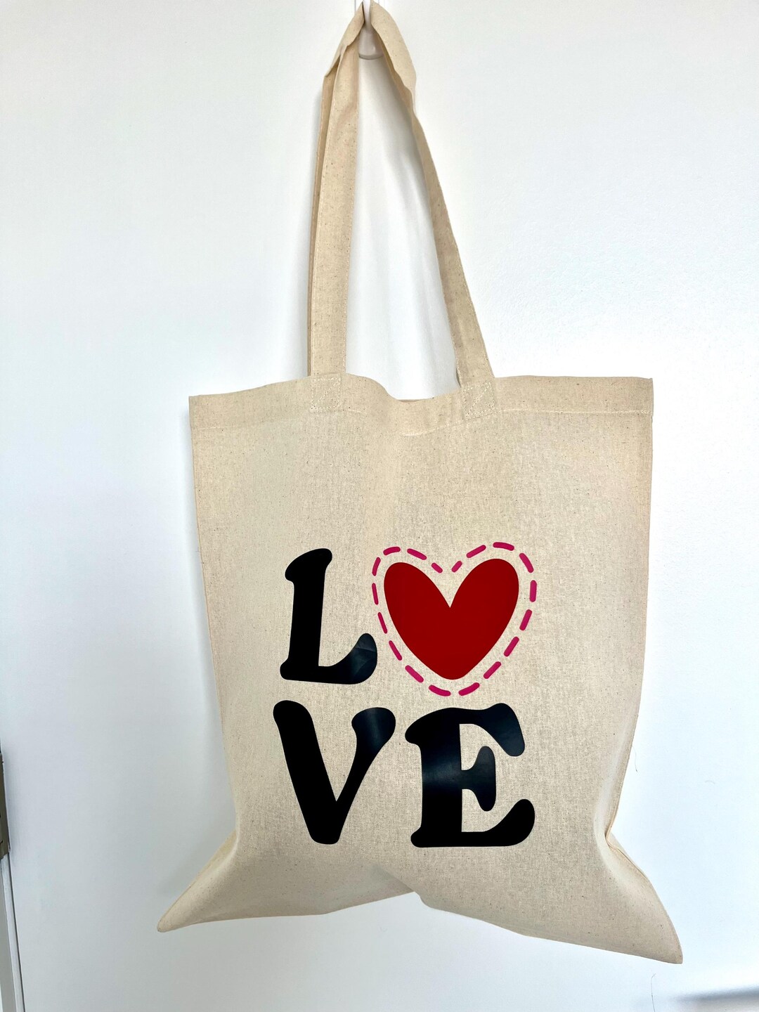 Valentines Reusable Tote. Love Decal. Shopping, Gym Bag. - Etsy