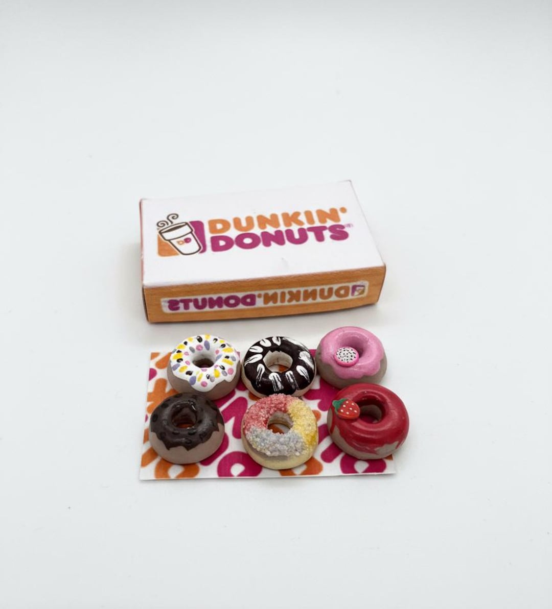 Miniature Donut Set 1:12 Scale | Handmade Dollhouse Food | Mini Donuts ...