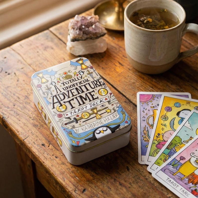 Adventure Time Inspired Tarot Deck | 78 Gold Plated Cards With Guide ...