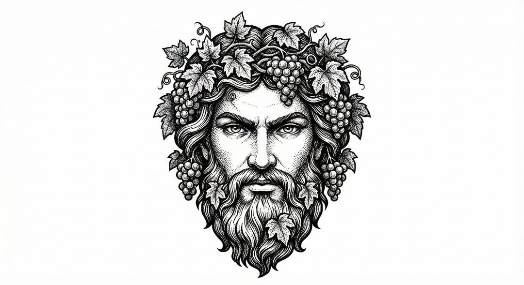 Majestic Wolf & Greek Gods Tattoo Design Bundle - High Detail Black Ink ...