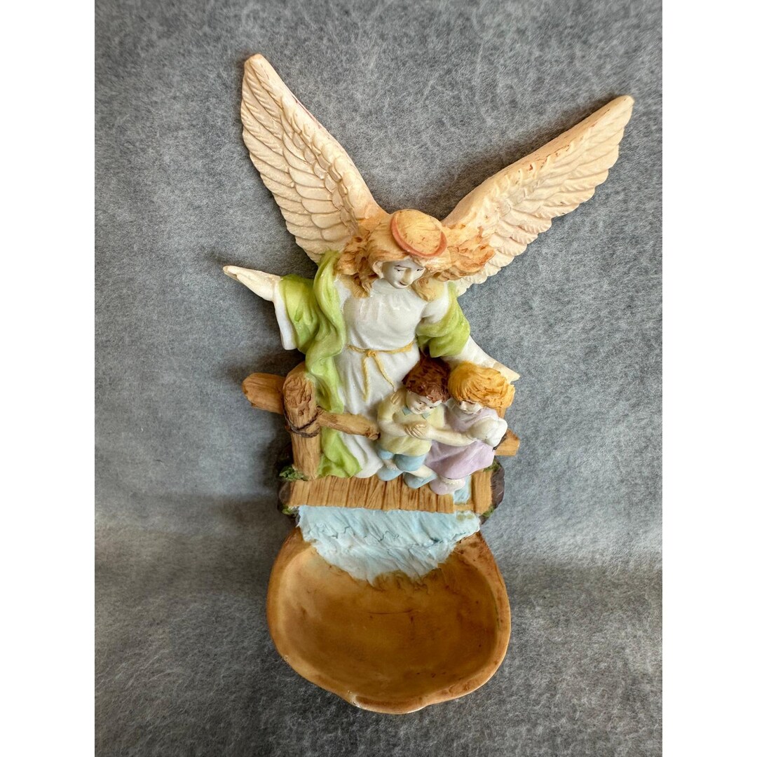 VTG Roman Inc 1993 Guardian Angel Protecting Children Figurine Wall ...