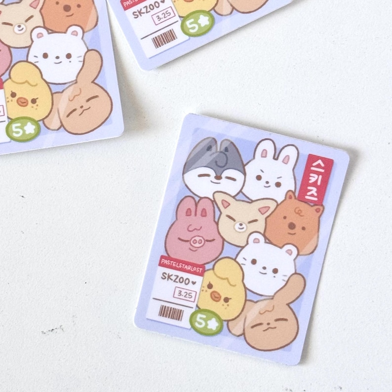 Stray Kids SKZOO SKZ Vinyl Sticker Grocery Package - Etsy