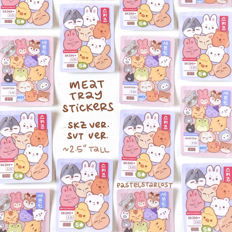 Stray Kids Vinyl Sticker Grocery Package SKZ Skzoo - Etsy