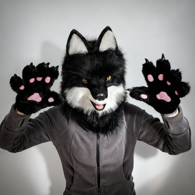 Realistic Wolf Mask - Etsy