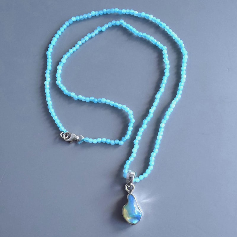 Opal Pendant Freeform - Etsy