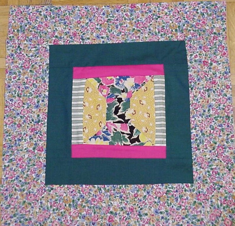 Spool Quilt Block Repurposed Vintage Feedsack 17 Quilt - Etsy