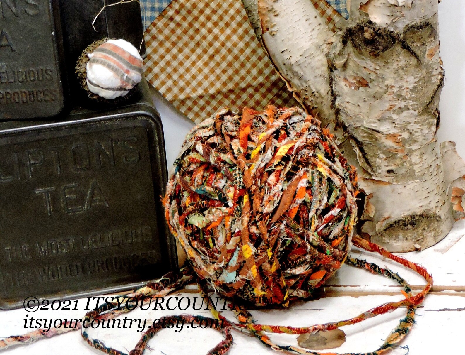 Fall Fiber Art Craft String Artisan Tattered Thin Flat Cotton - Etsy