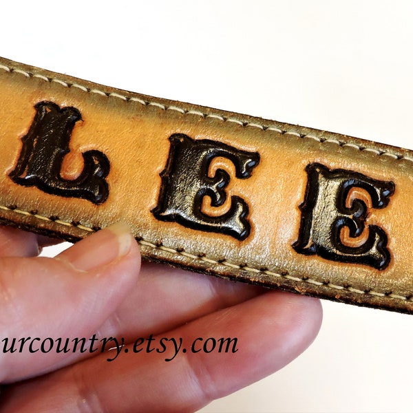 Leather Name Label - Etsy