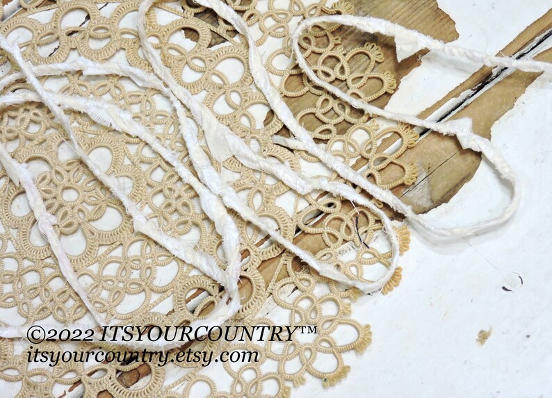 Natural Fiber Craft String Tattered Thin Flat Neutral Beige & - Etsy