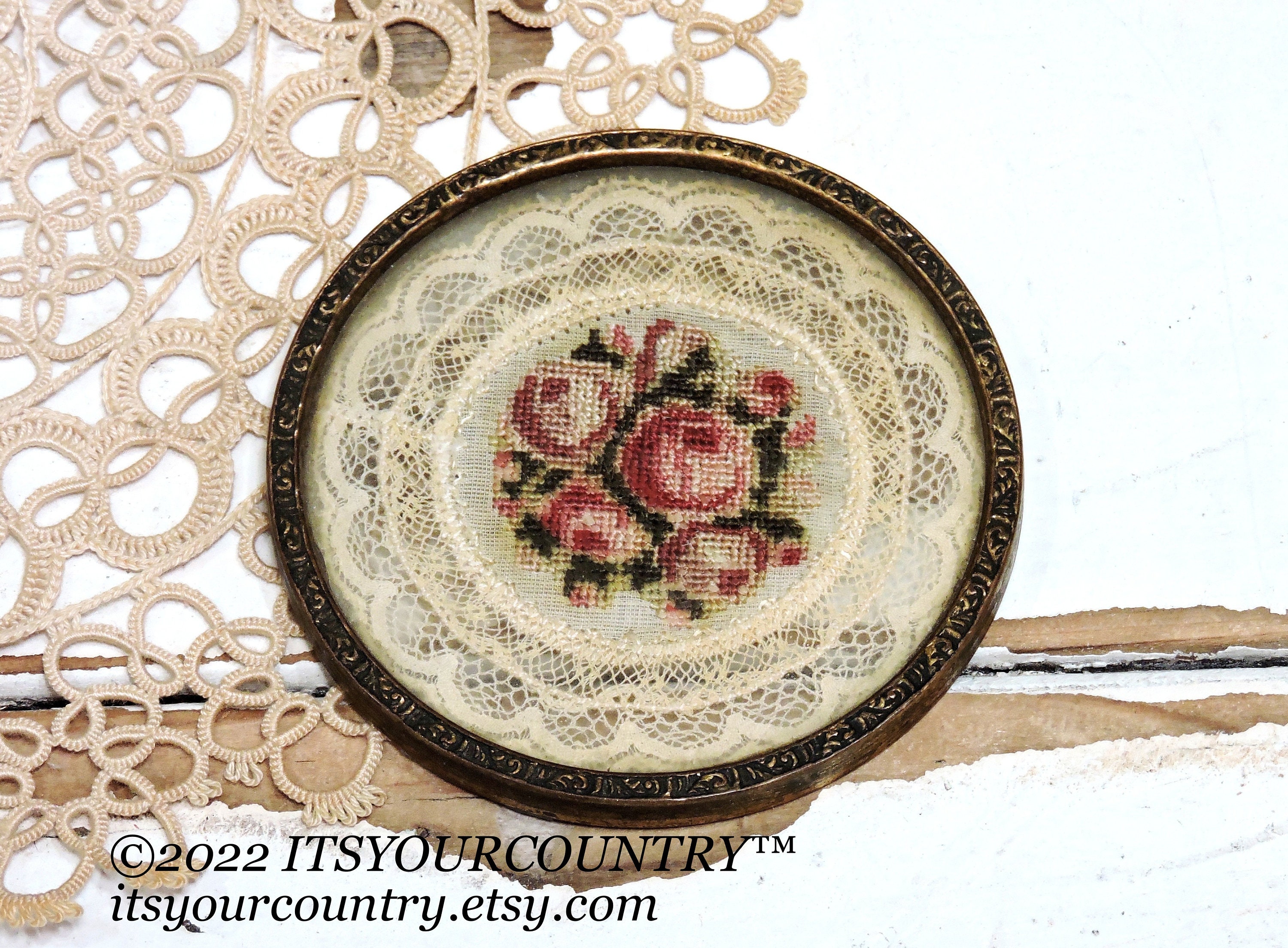 Textile Coaster With Custom Embroidery - Etsy