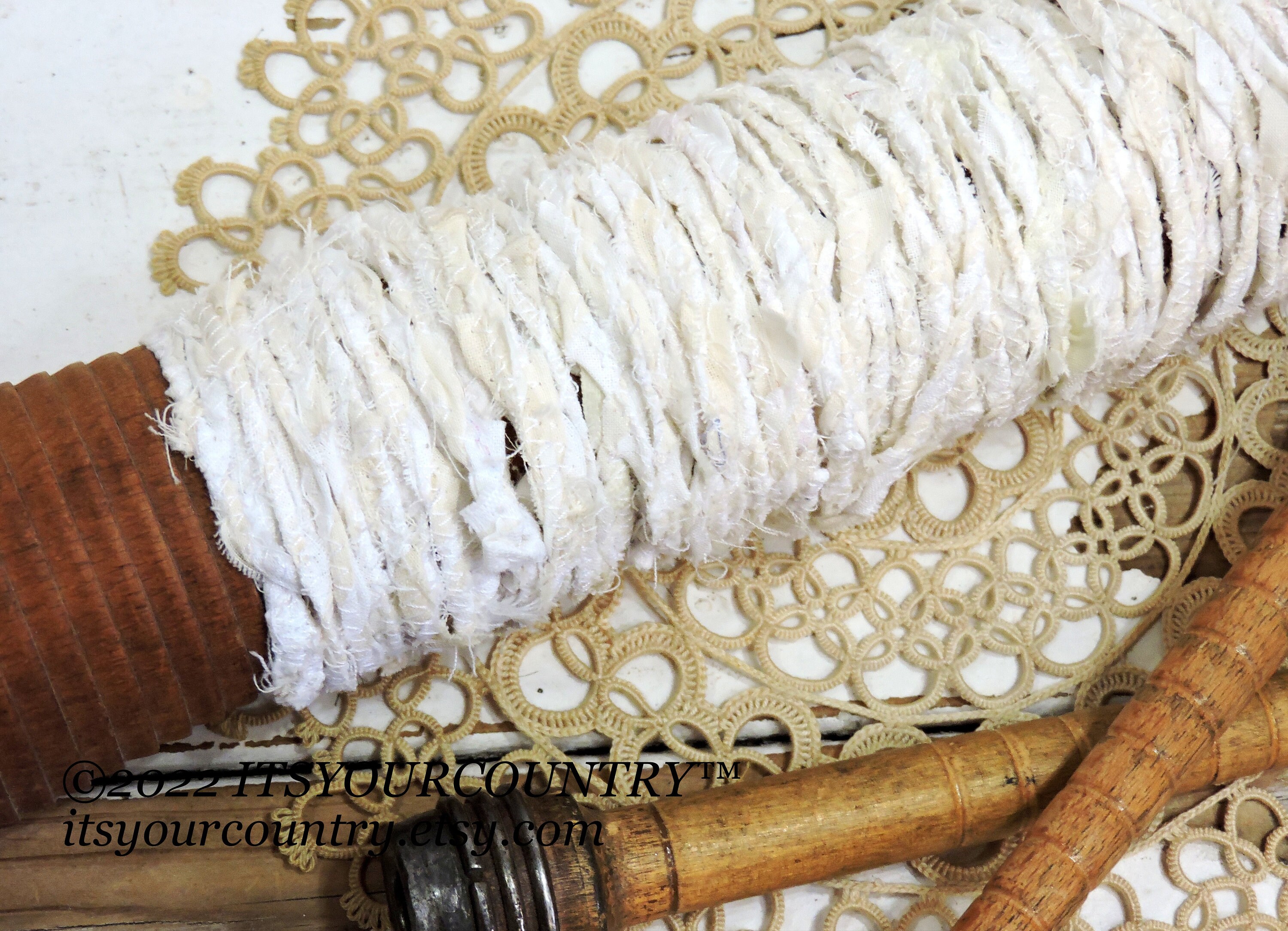 Natural Fiber Craft String Tattered Thin Flat Neutral Beige & - Etsy