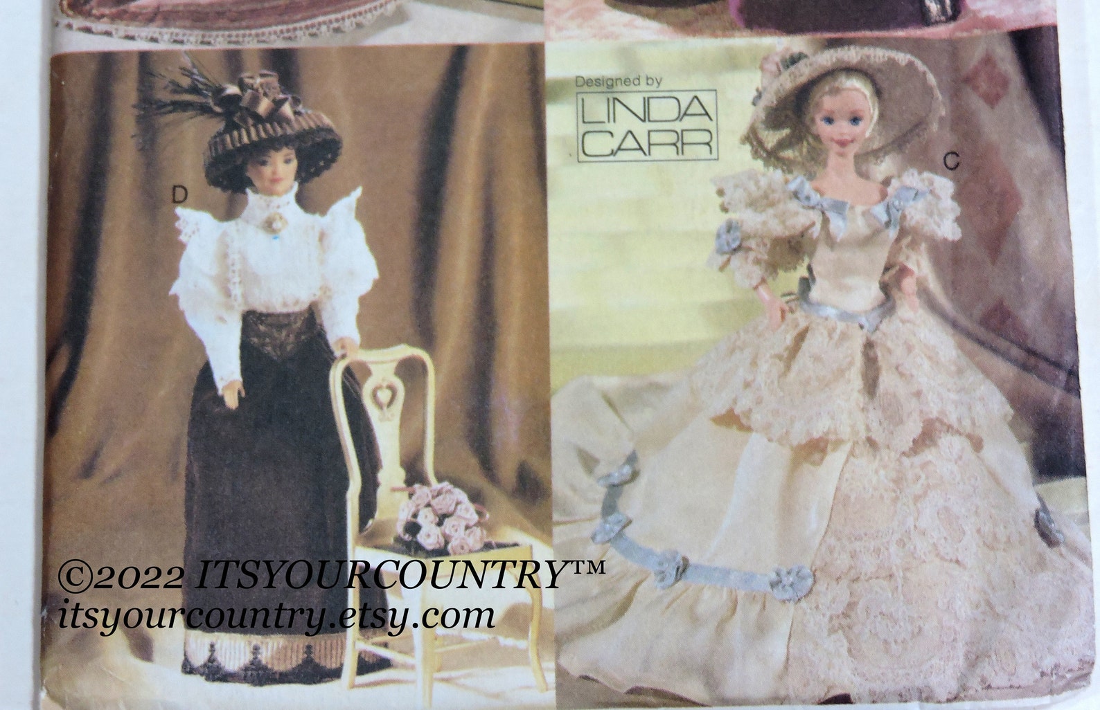 Vogue 9759 11 1/2 Fashion Doll Period Costumes Clothes - Etsy