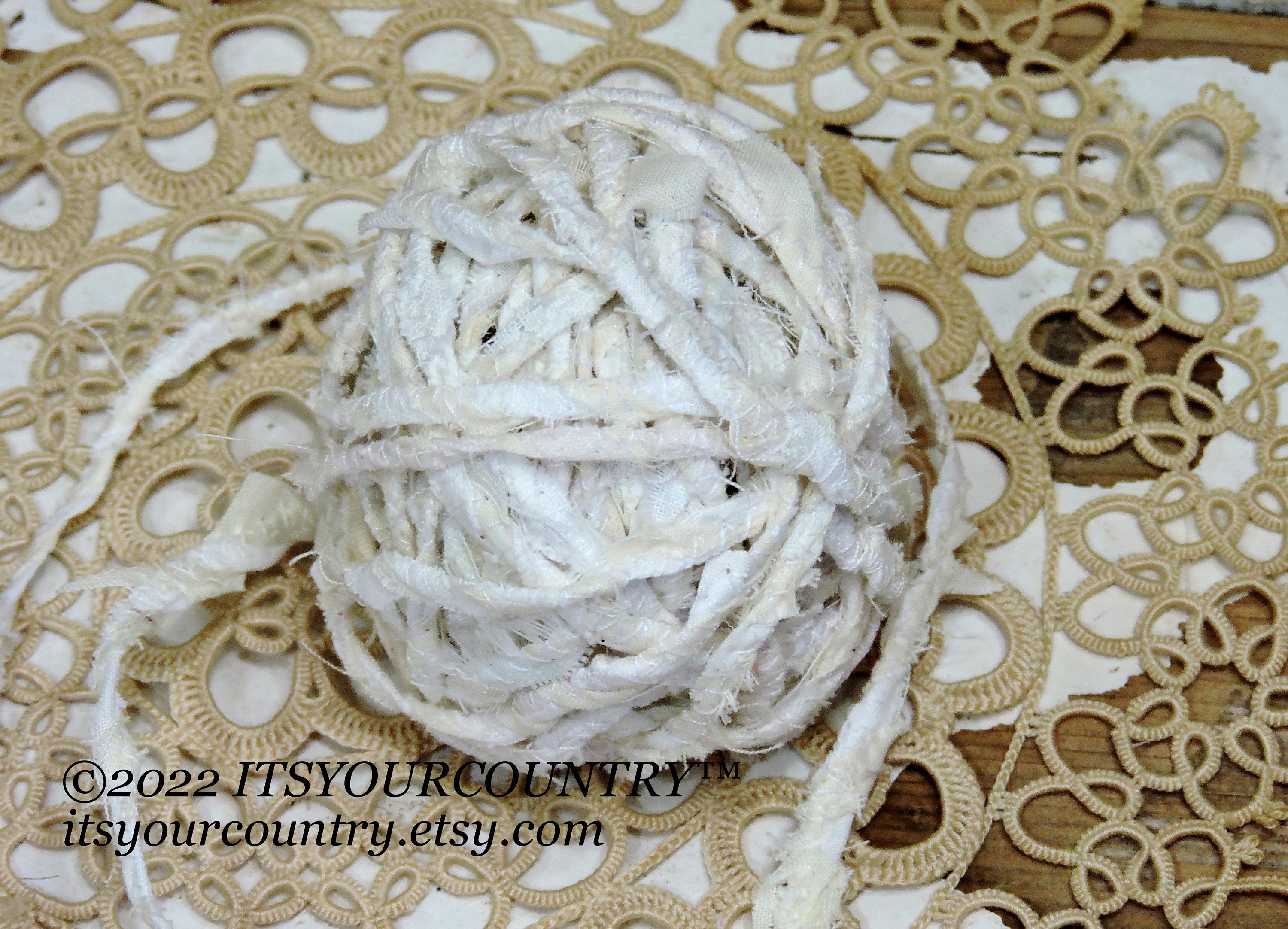 Natural Fiber Craft String Tattered Thin Flat Neutral Beige & - Etsy