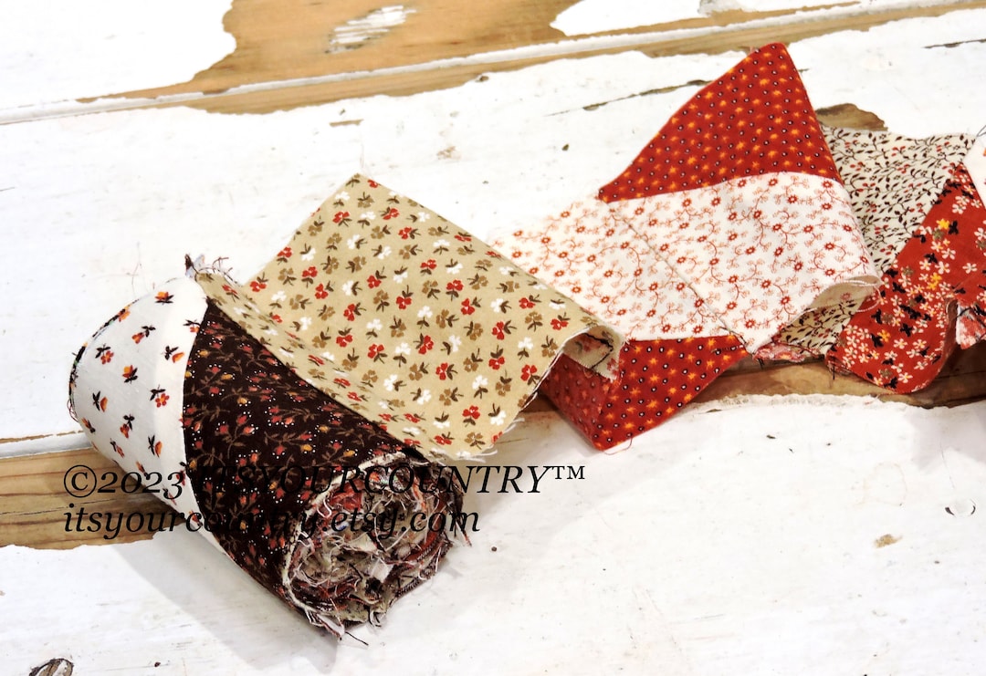 Patchwork Block Quilt Strip Snippet Roll for Sewing Craft Creative Use ...