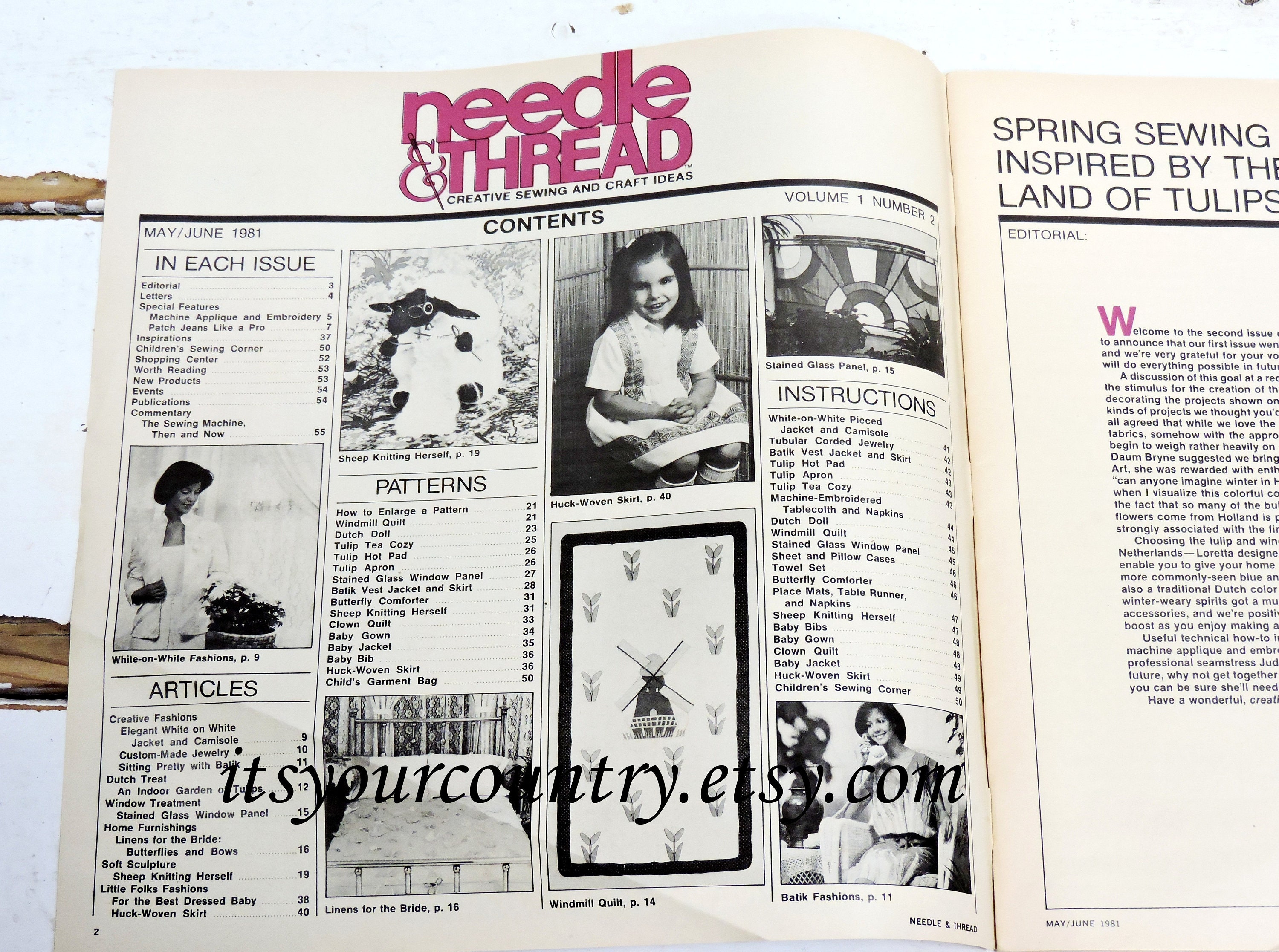 Needle & Thread Magazine May June 1981 Vintage 1980s Creative - Etsy