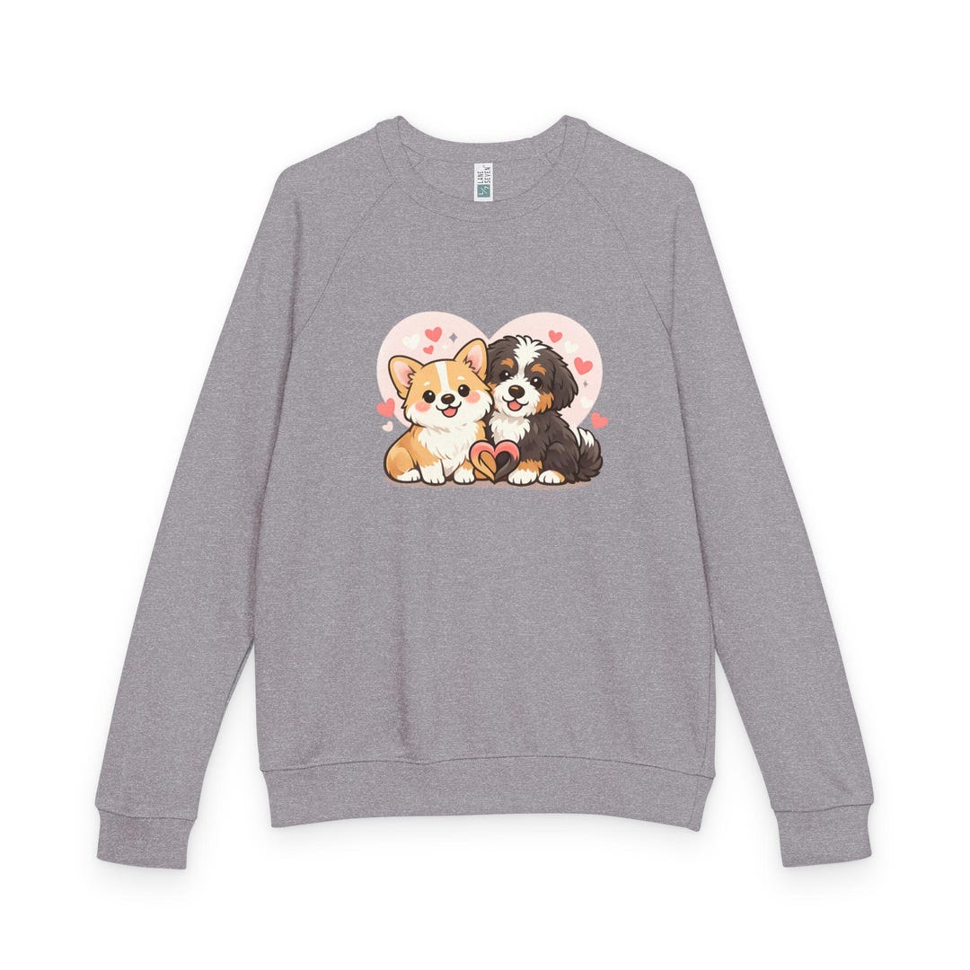 Cute Corgi and Bernese Puppies Crewneck | Dog Heart Sweatshirt - Etsy