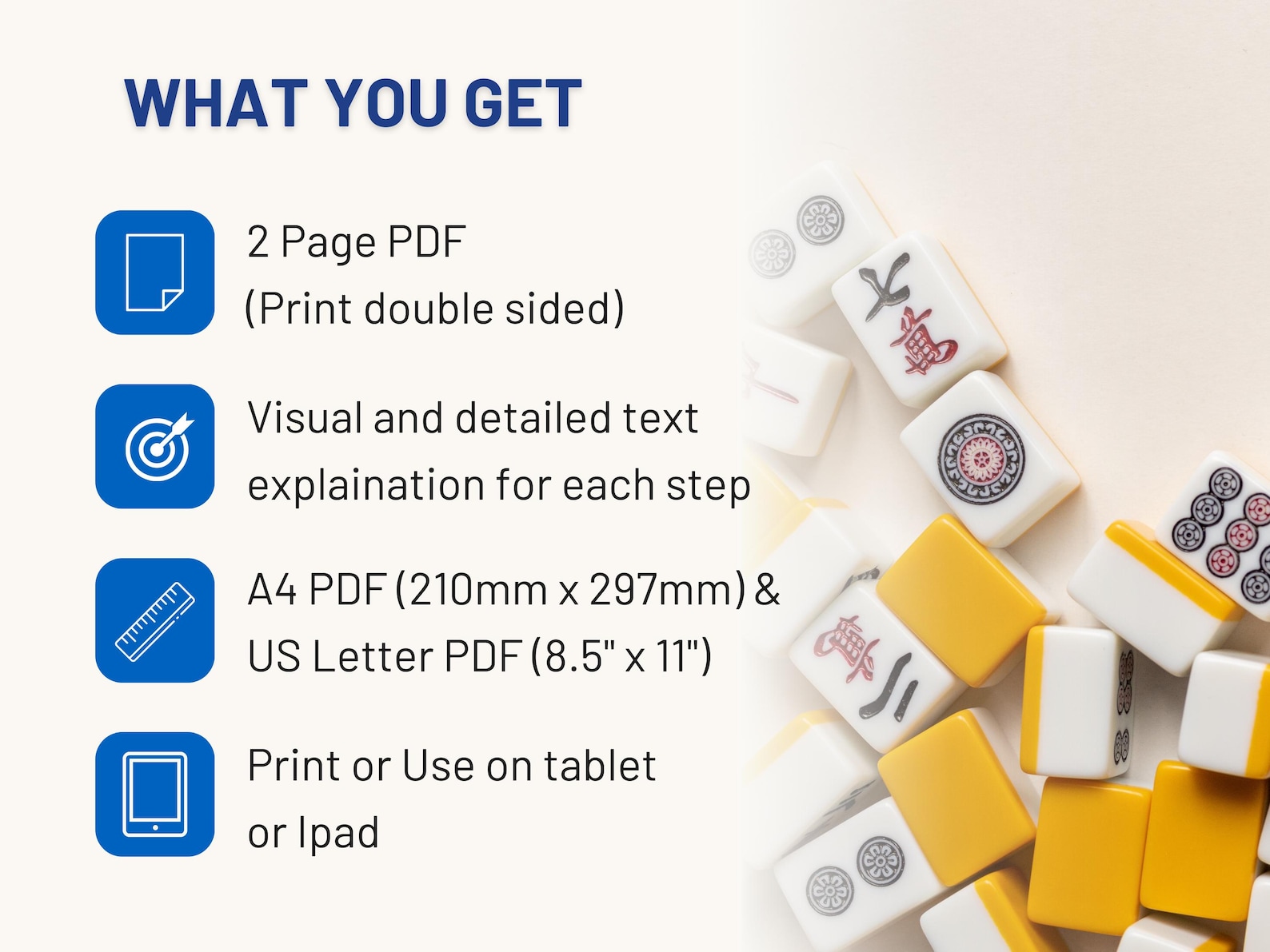 American Mahjong Charleston Cheat Sheet | Beginner Guide (PDF) - Etsy