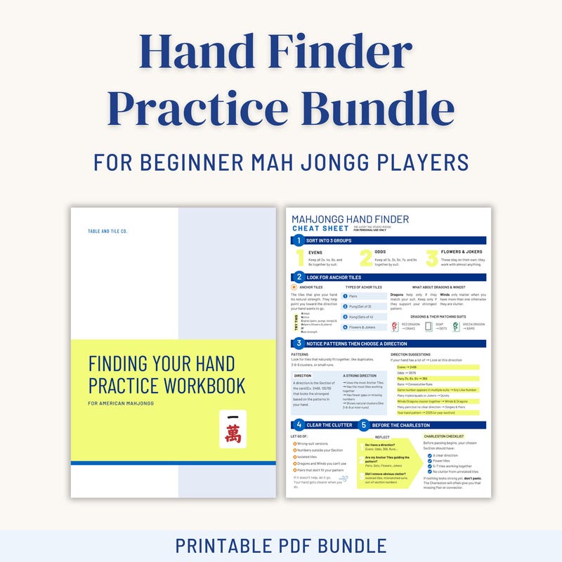 Printable 2025 Mahjong Card Pdf - Etsy