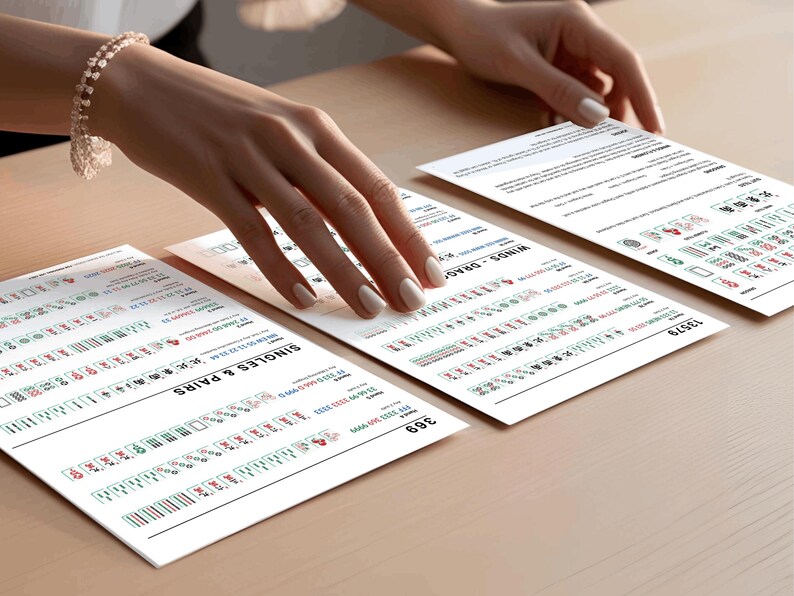 Mahjong Cheat Sheet Printable American Mahjong Guide PDF, Beginner ...