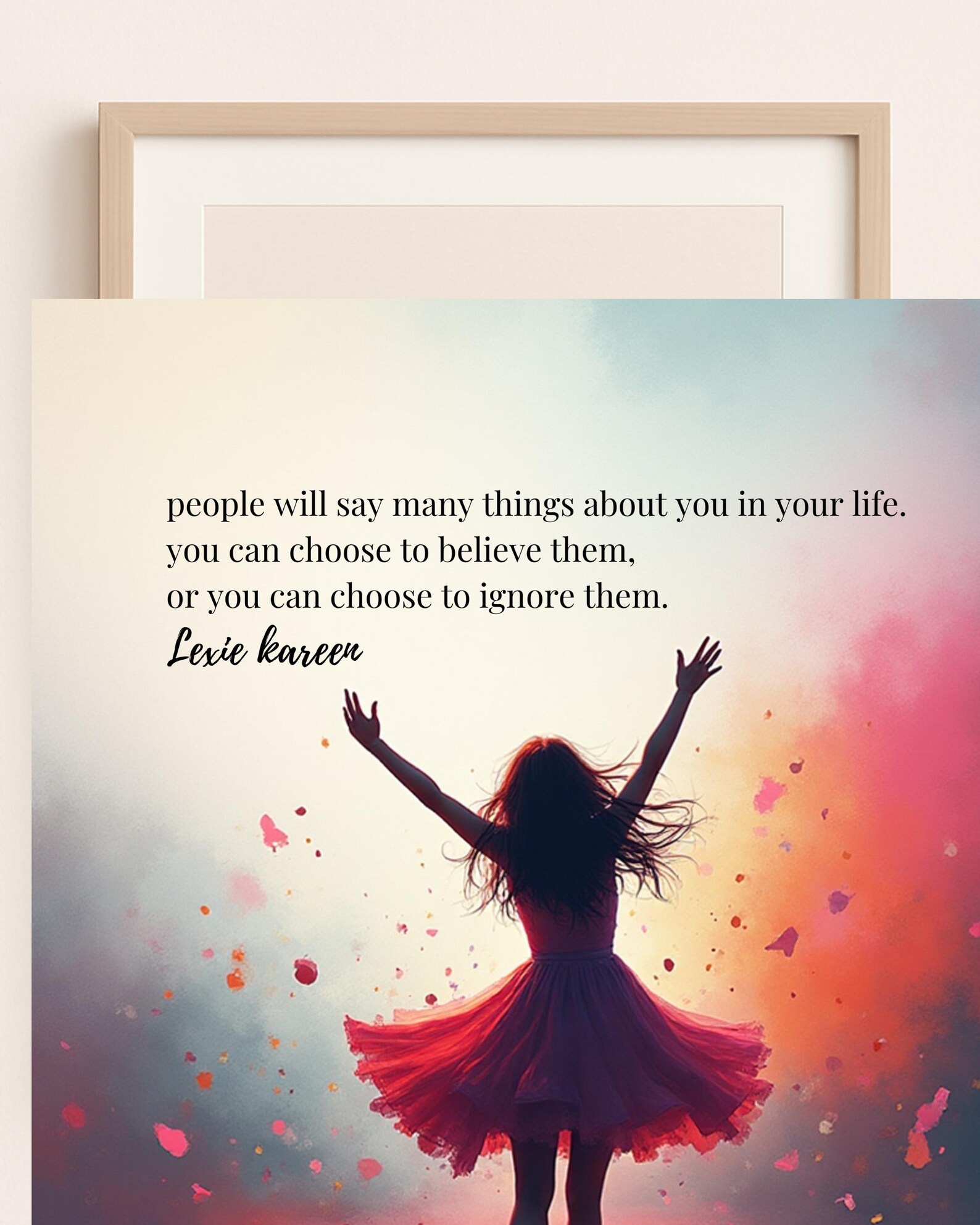 IGNORE NOISE PRINT • Inspirational Poem • Self Worth Printable ...