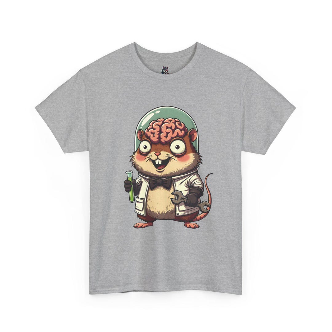 Mad Lab Rat Shirt || Bold Cartoon Graphic Tee || Comic Style Art ...
