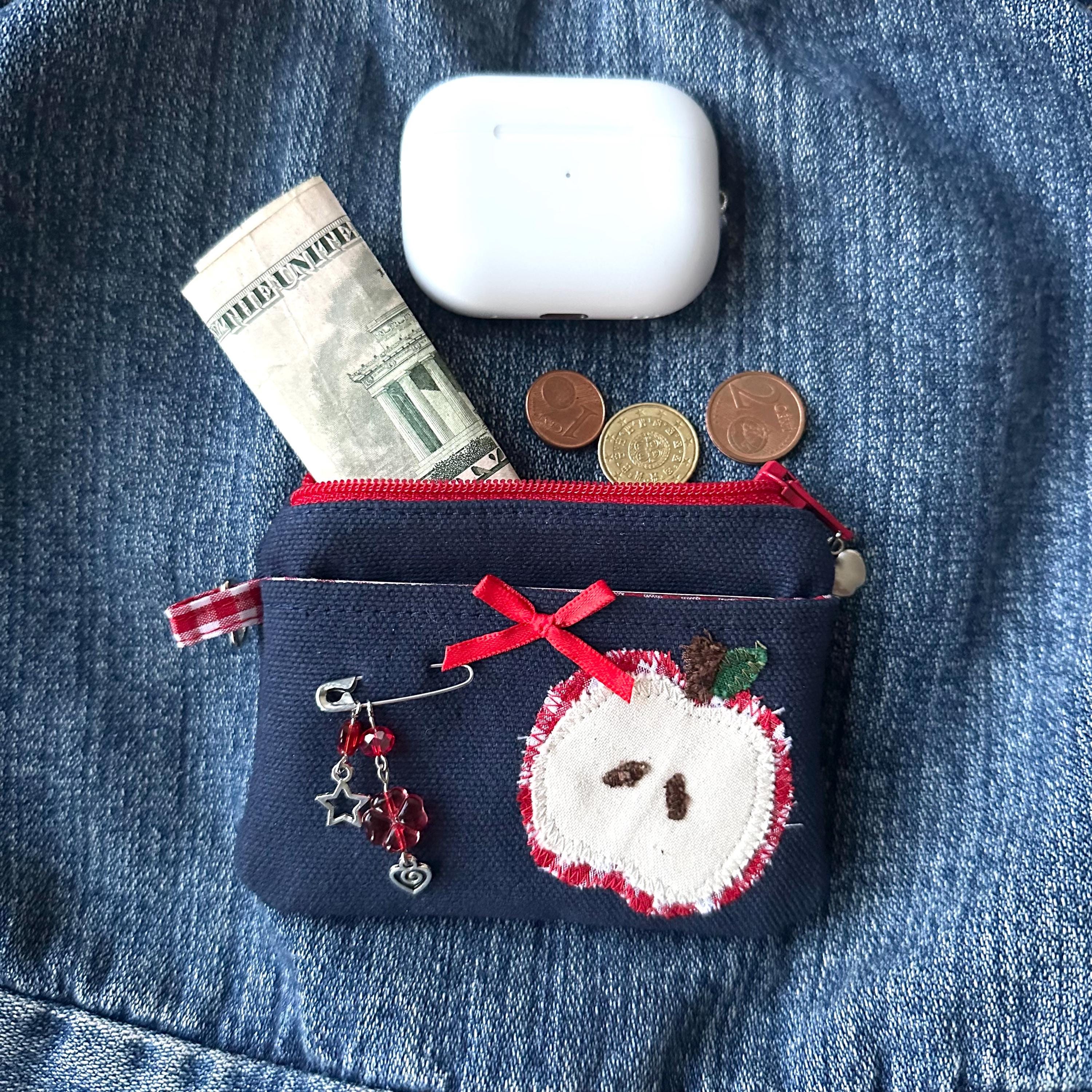 Handmade Various Fruit Apple, Blueberry, and Strawberry Keychain Wallet ...