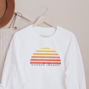 Sunset Shirt, Vintage Sweatshirt, Fall Apparel, Christmas Apparel ...