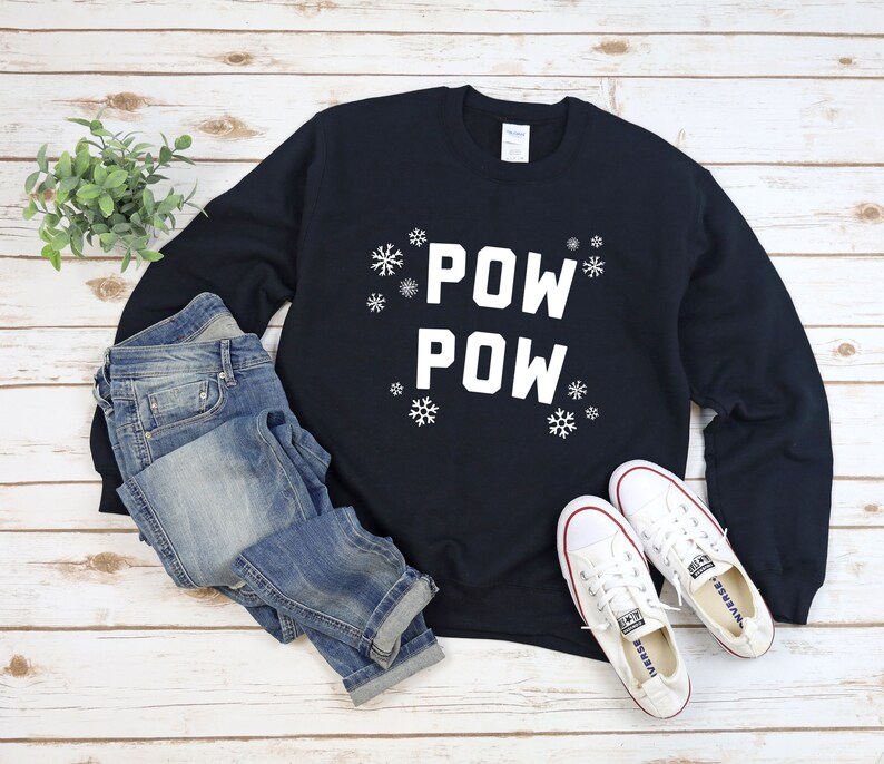 Pow Pow Fresh Pow Ski Shirt Women's Skiing T Shirts - Etsy