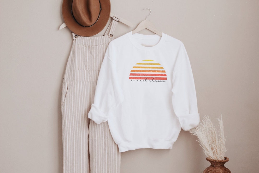 Sunset Shirt, Vintage Sweatshirt, Fall Apparel, Christmas Apparel ...