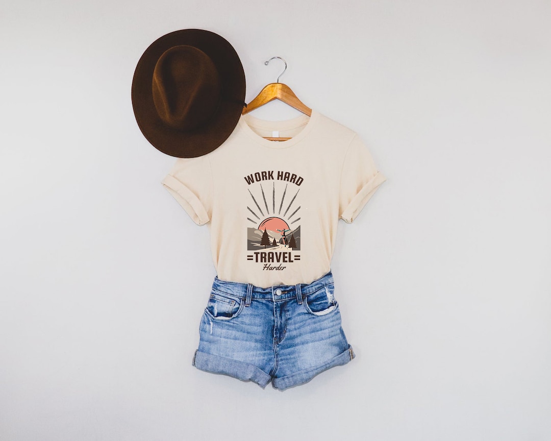 Wander More Shirt, Travel Tee, Wanderlust Shirt, Glamping Tee, Camping ...
