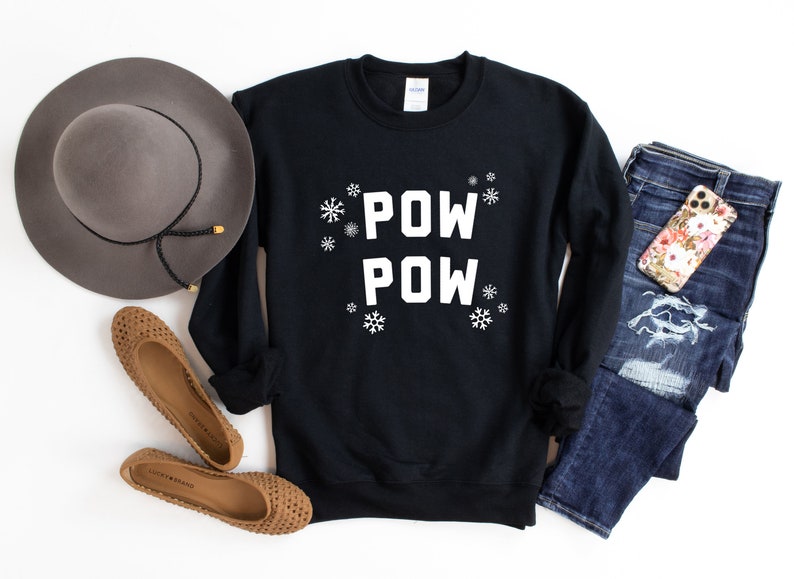 Pow Pow Fresh Pow Ski Shirt Women's Skiing T Shirts - Etsy