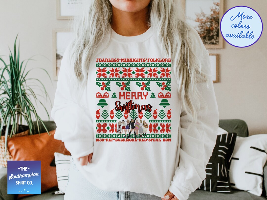 Merry Swiftmas, Eras Tour, Christmas Sweater, Ugly Christmas Sweater ...