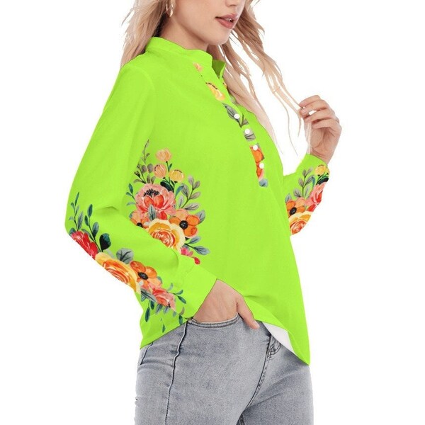 Neon Blouse - Etsy