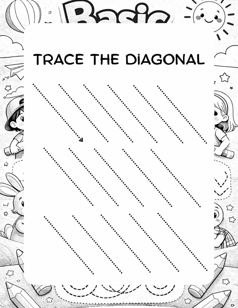 Tracing Lines Worksheets for Kids | Prewriting Practice | Straight ...